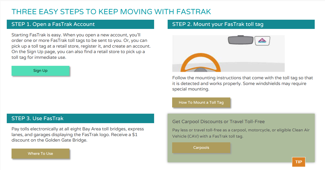 加州如何快速申请fastrak，如何选择fastrak
